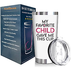 NewEleven Mothers Day Gifts For Mom, Wife - Gifts For Mom From Daughter, Son, Kids - Unique Birthday Present Ideas For Mom, Mother, Wife, New Mom, Mother From Daughter, Son, Husband - 20 Oz Tumbler