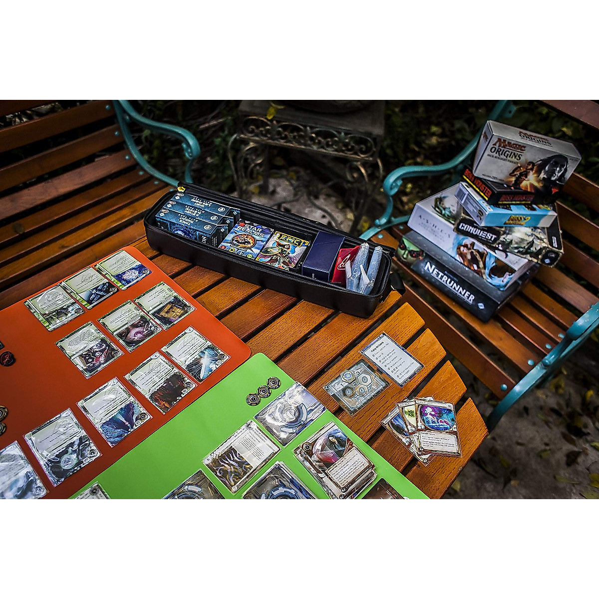 Quiver Time 's Black Card Case, Perfect for MTG Deck, Premium Storage Box, for Trading Cards, and Playing Card Storage, Ideal for Carrying Magic The Gathering and Game TCG Enthusiasts Recommended