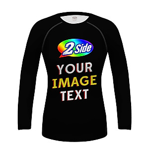 O2TEE Women's Make Your OWN Vibrant Creative Print Party T-Shirt Fitness Workout Graphic Holiday Tops, Black,M