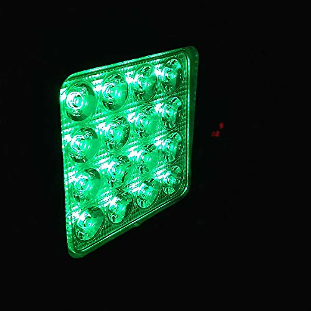 Green Led Pods 48W 3inch Spot Hunting Lights Driving Work Fog Lamps for F150 Truck SUV Polaris Auxiliary Offroad Off-road Boat Fish Pig Deer Hog Hunting Motorcycle 12 Volt Motor (Pack of 2)