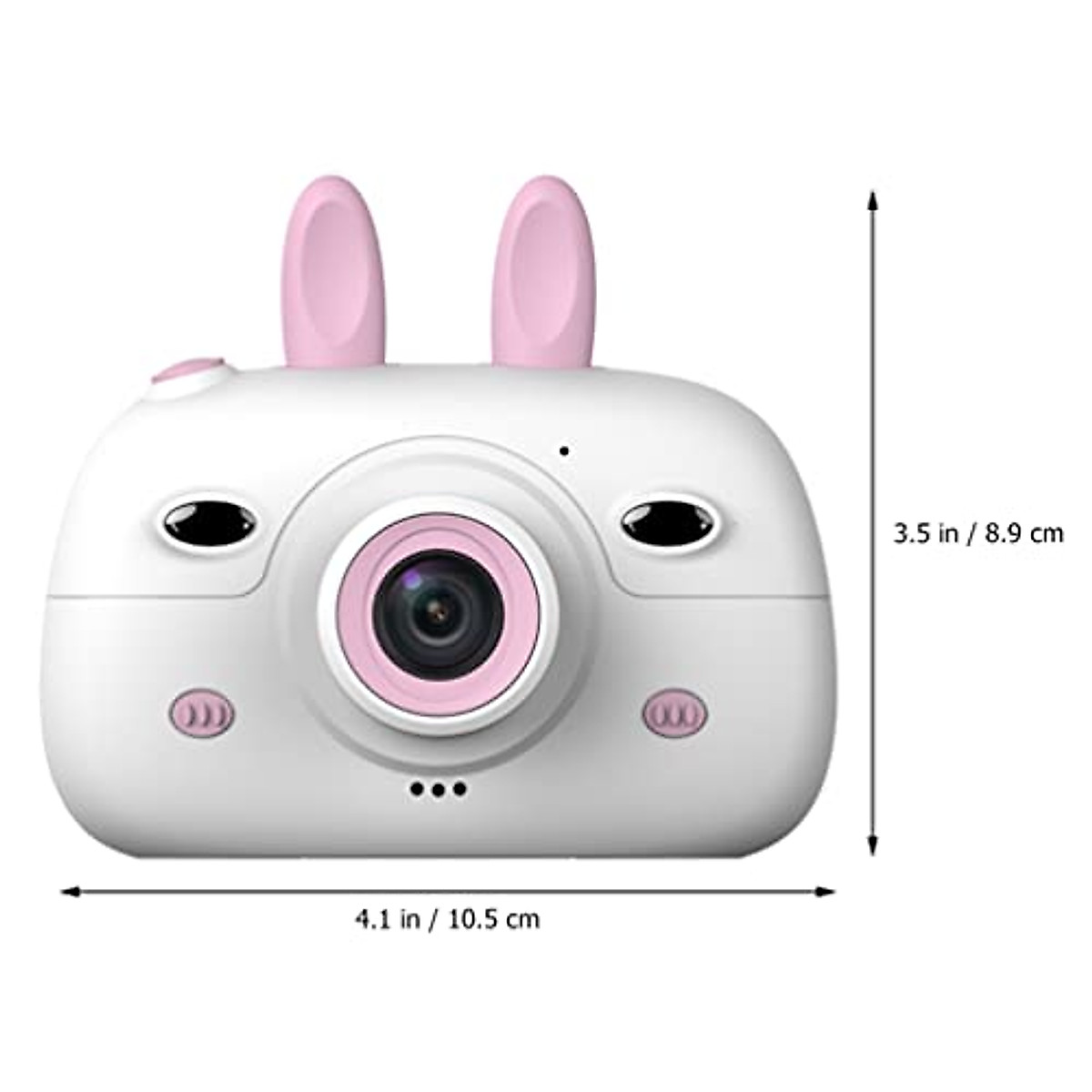 SOLUSTRE Girl Toys Rabbit Shaped Kid Camera 1080P Children Digital Camera 2.4 inch Screen Dual Lens Video Recorder Gift for Kids Kids Toys