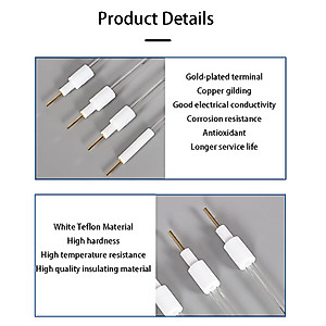 CAULYS Silver Chloride Silver Reference Electrode, Ag/Agcl Reference Electrode, 1 Pcs Silver Silver Chloride Electrode (Diameter 6mmX70mm Length)