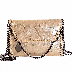 Beatfull Designer Chain Shoulder Purse for Women Soft Leather Quilted Clucth Fashion Message Crossbody bag