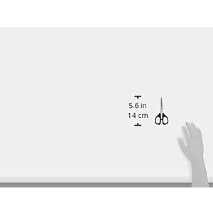 kai 5 1/2 inch Embroidery Scissors, Black Handle