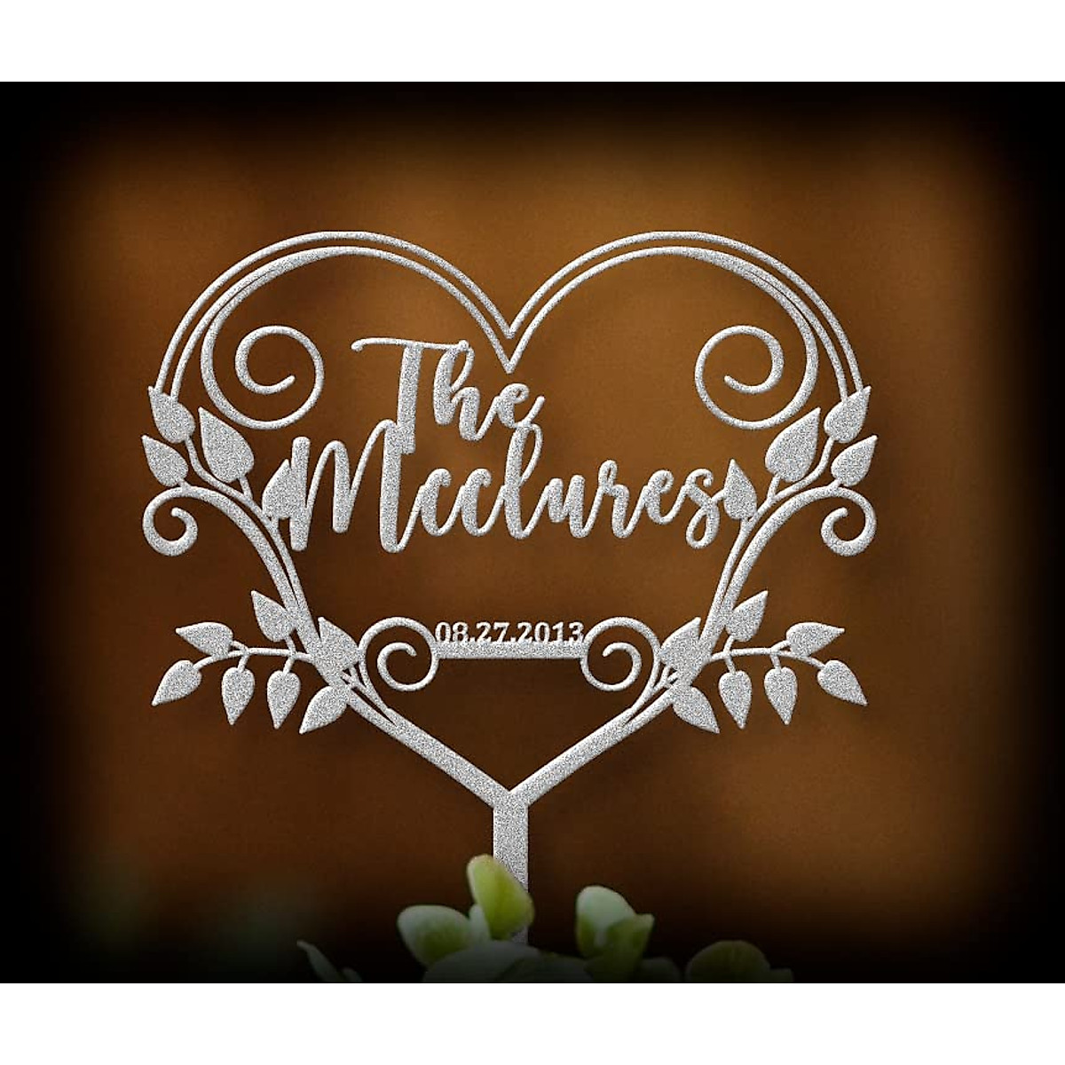 Rustic Cake topper, Personalized wedding cake topper, Custom Mr Mrs Anniversary Cake topper, Custom Calligraphy Cake topper