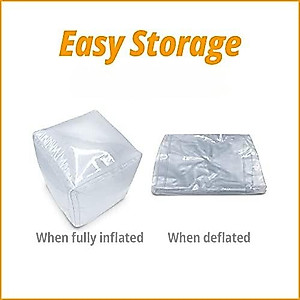 i-Scream Customizable Dice - Giant Dice, 10 Inch Inflatable Dice Jumbo, Easy Storage, Large Pocket, PVC Material, Great for Games, School PE/Classroom Activities, Church Events and Kid's Parties,1pc