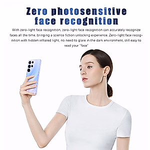 Tangxi S22 Ultra Unlocked Smartphone for Android 11, 6.4in 4GB 64GB ROM MT6582 HD Water Drop Screen Cell Phone, Front 5MP Rear 13MP 1960x1080 Mobile Phone 100‑240V Silver (US