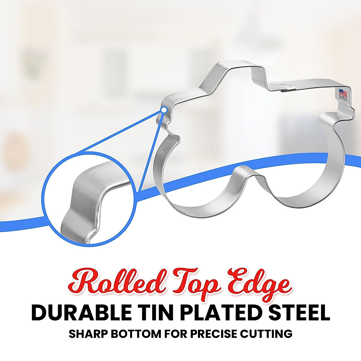 Monster Truck Cookie Cutter 5 Inch – Made in the USA – Foose Cookie Cutters Tin Plated Steel – Truck Cookie Mold