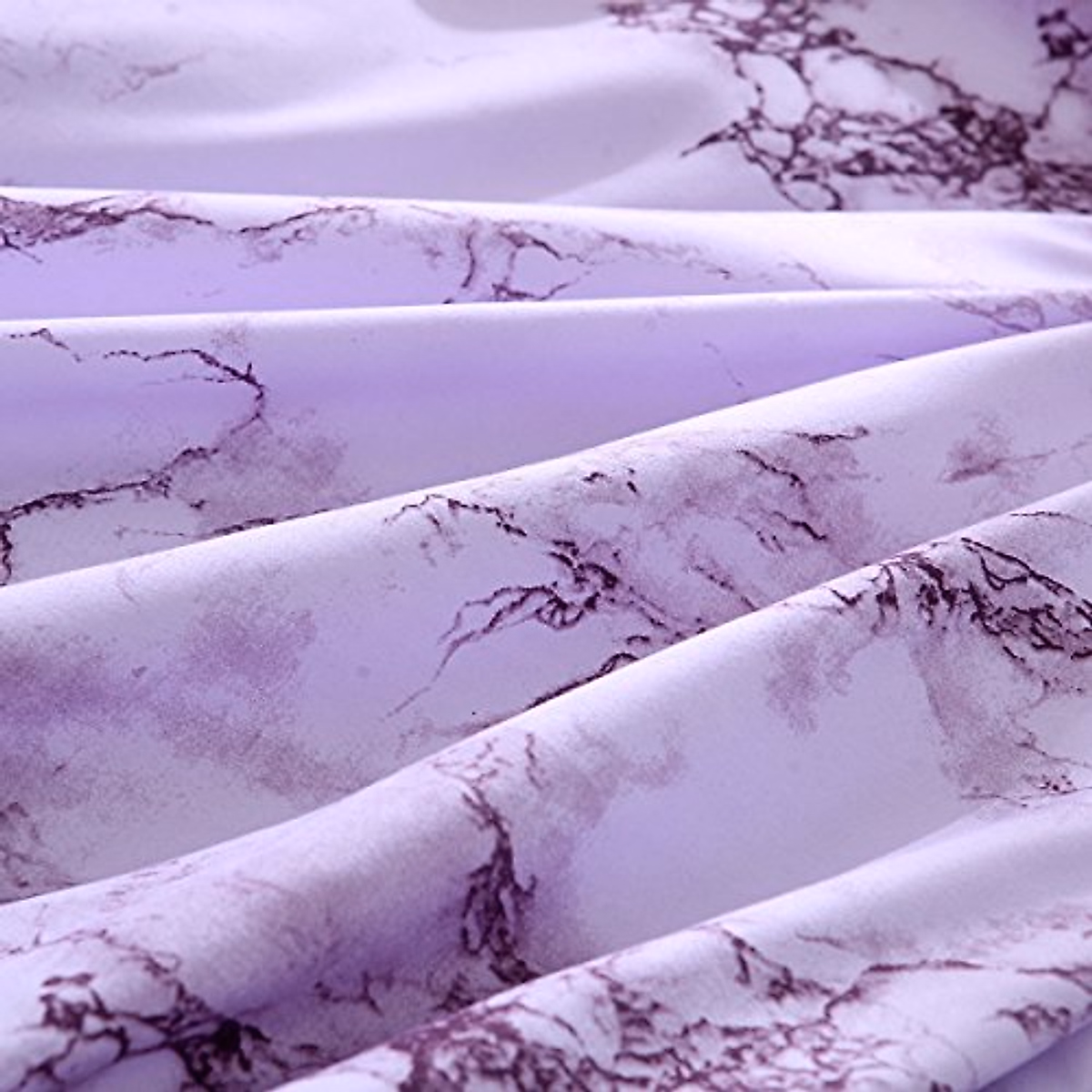 Feelyou Twin Bedding Duvet Cover Set Grape Reversible Marble Luxury Microfiber Lightweight Down Comforter Quilt Cover with Zipper Closure Best Organic 2PCS