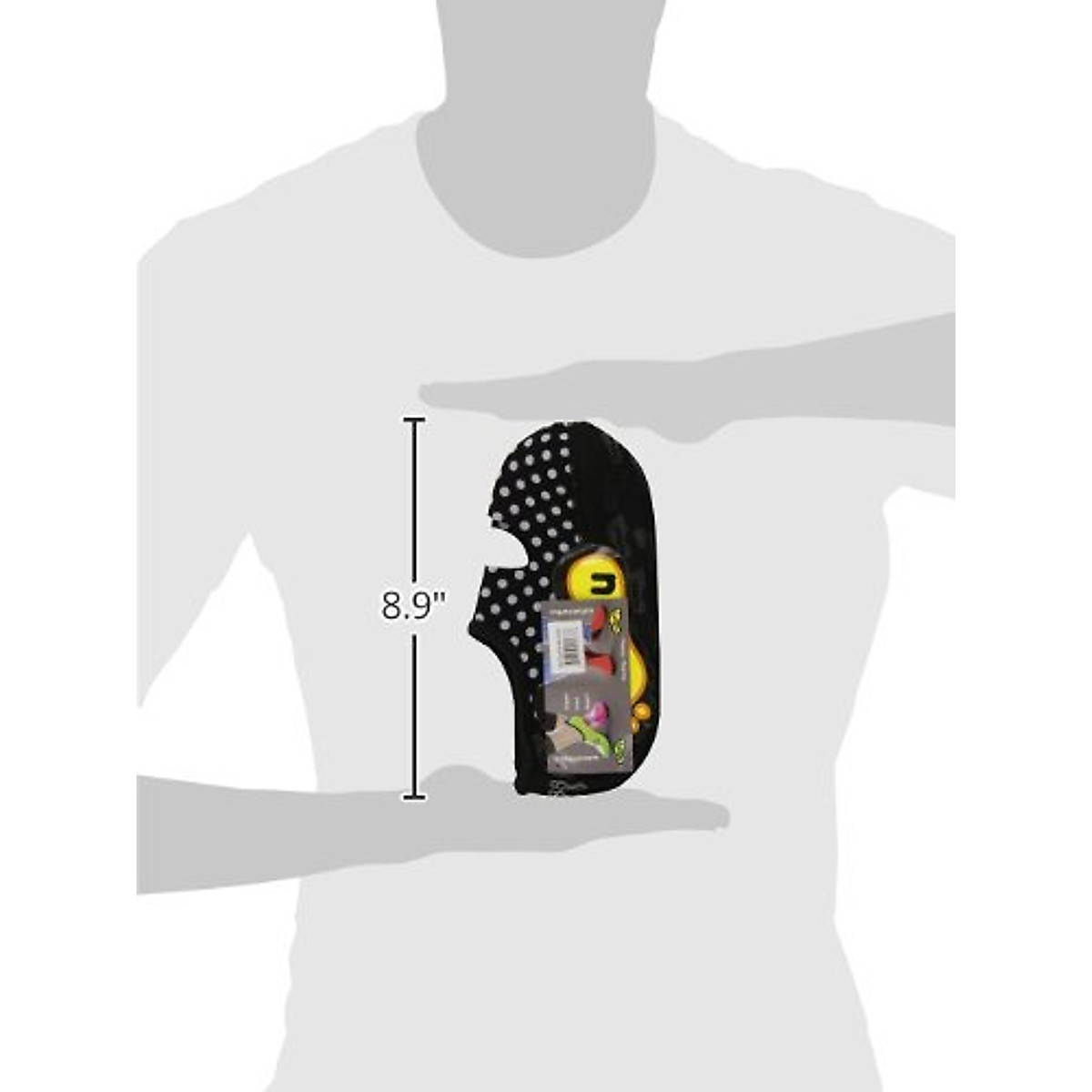 Nufoot Women's Mary Jane Slipper Black/White Polka Dots X-Large