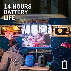 Ultimate Ears WONDERBOOM Wireless Portable Waterproof Bluetooth Speaker with Bigger, Bassy-er 360 Degree Sound, Outdoor Boost Equalizer with Signature Series Shockproof Water Resistant Case