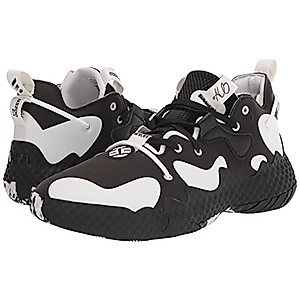 adidas Unisex Harden Vol. 6 Basketball Shoe, Black/Black/White, 10.5 US Men