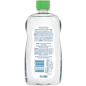 Johnson's Baby Oil, Mineral Oil Enriched with Aloe Vera and Vitamin E, 20 fl. oz
