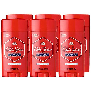 Old Spice Classic Deodorant Stick Original 3.25 Oz (Pack of 6)