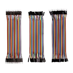 DIYables 120pcs Multicolored Jumper Wires for Prototyping Electronic Projects Arduino, ESP32, ESP8266, Raspberry Pi