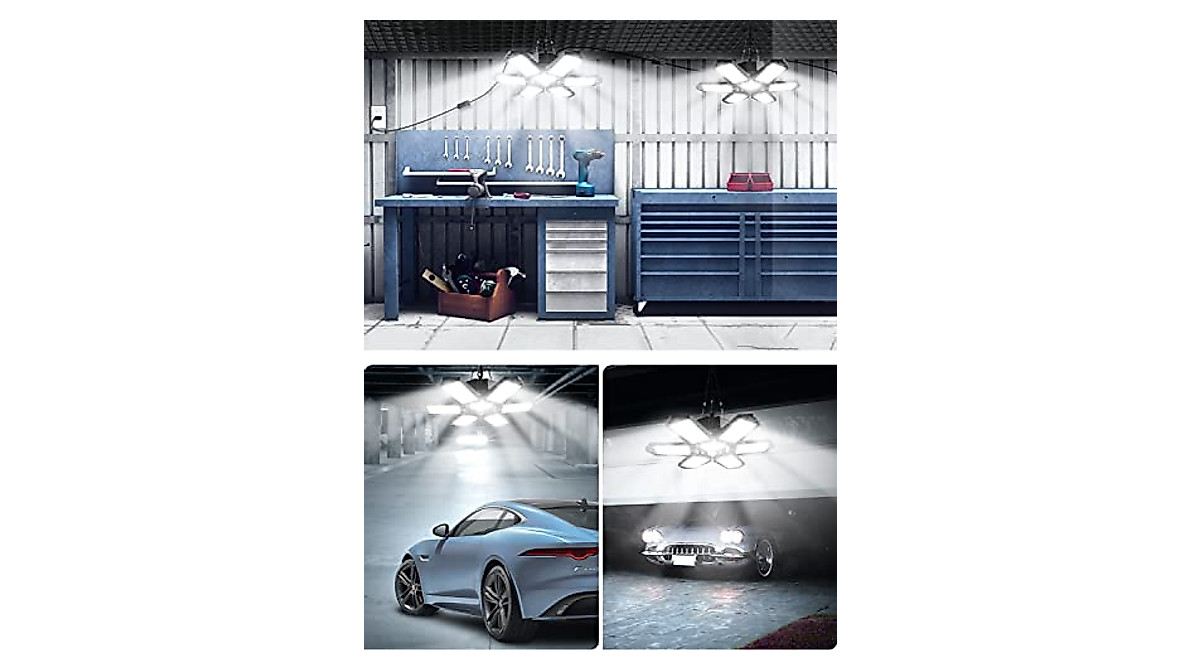 Ultra-Bright 185W LED Garage Light – Easy Install & Adjustable