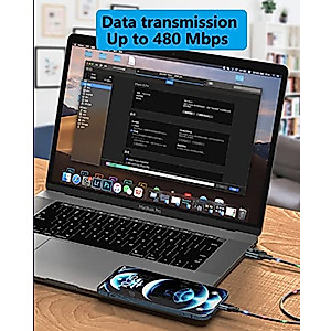 USB C Cable,Fast Charging USB A to C Cable with Data sync, Voice Control LED Light Up Phone Charger Cord for Samsung Galaxy S8/S9/S10/S20/S21, LG, Google Pixel, Oneplus, Moto and More.