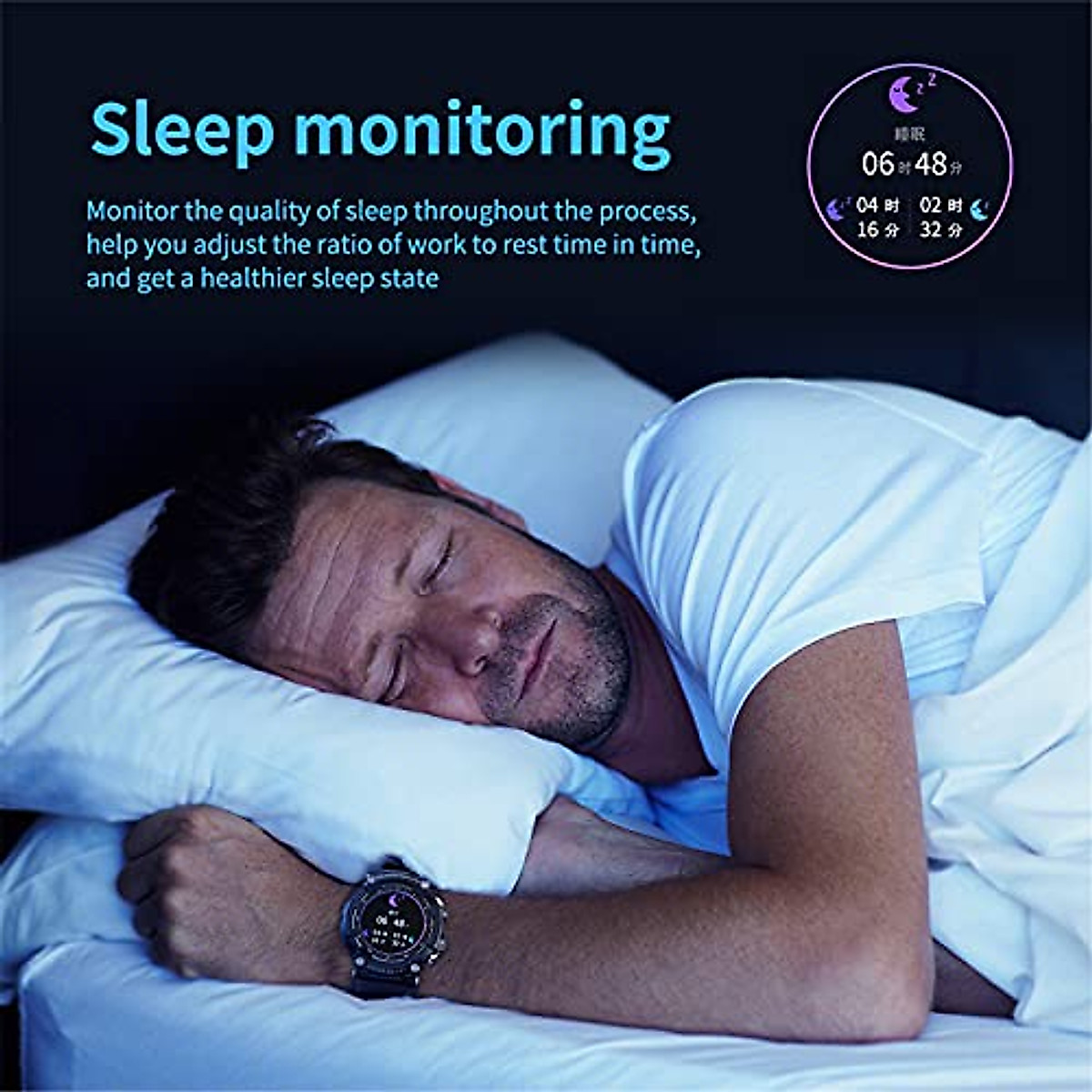 JZ&TS LOKMAT Attack 2 Smart Watch,Touch Screen Smartwatch,Fitness Trackers with Heart Rate Monitor,Waterproof IP68 Activity Trackers,Smart Watch for Men Women for iPhone Android (Black)