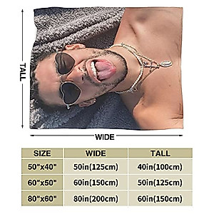 GUANLI Blanket,3D Print Soft Throw Blankets Ultra Warm Blanket Flannel All Seasons Blankets for Sofa Bed Travel and Camping 50''x40''