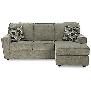 Signature Design by Ashley Cascilla Casual Sofa Chaise, Light Gray