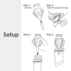 Maymom 3rd Generations Narrow Neck Breastmilk Storage Bag Adapters Compatible with Medela Pumps (All), Selected Ameda Pumps to be Compatible with Lansinoh and Nuk Breastmilk Storage Bags