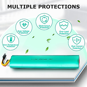 LouSdZoke 4500mAh 12V Ni-MH Vacuum Cleaner Rechargeable battery Pack for Neato Botvac 70e 75 Botvac D Series D75 D80 D85 Vacuum Cleaners 945-0129 945-0174