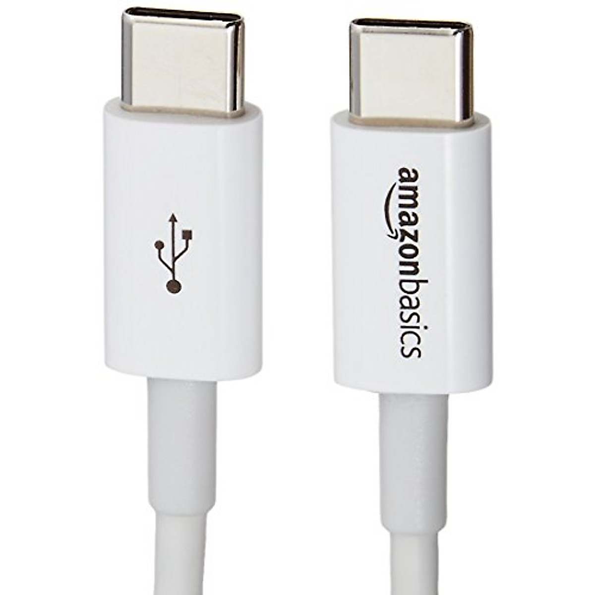 Amazon Basics USB Type-C to USB Type-C 2.0 Charger Cable - 6-Foot, White