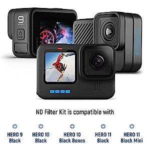 NEEWER ND Filter Set Compatible with GoPro Hero 11 Hero 10 Black Hero 9, 6 Pack (CPL/ND8/ND16/ND32/ND64/ND1000) Hero 9 Hero 10 Hero 11 Action Camera Accessory Neutral Density Polarizer Lens Filter Kit