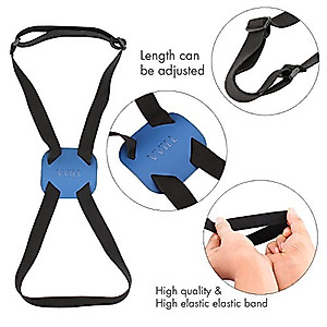 VVILL Bag Bungee, Luggage Straps Suitcase Adjustable Belt - Lightweight and Durable Travel Bag Accessories (Blue)