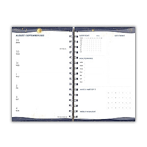 Goal Getter 2023 Weekly and Monthly Planner, 16-Month Lifestyle Planner: September 2022 - December 2023, 6" x 9" - Mystic Cosmos