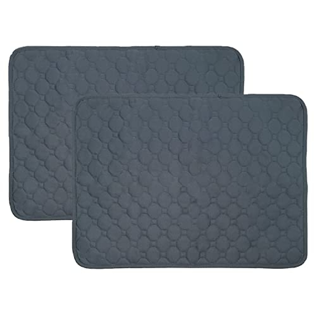 Fhiny 2 PCS Guinea Pig Cage Liner, Washable Guinea Pig Bedding Reusable Small Animal Pee Pads Waterproof Bedding Liners for Rabbit Ferret Chinchilla Kitten Puppy (Medium - 27.5'' x 19.6'' - 2 Pack)