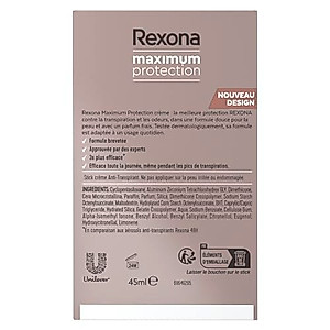 Rexona Maximum Protection Deodorant Cream Confidence Anti-Transpirant - 3x Stronger Against Stress 96h, 45 ml