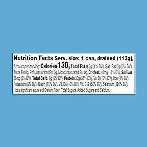 StarKist Selects No Salt Added Chunk White Albacore Tuna in Water - 4.5 oz Can (Pack of 12)