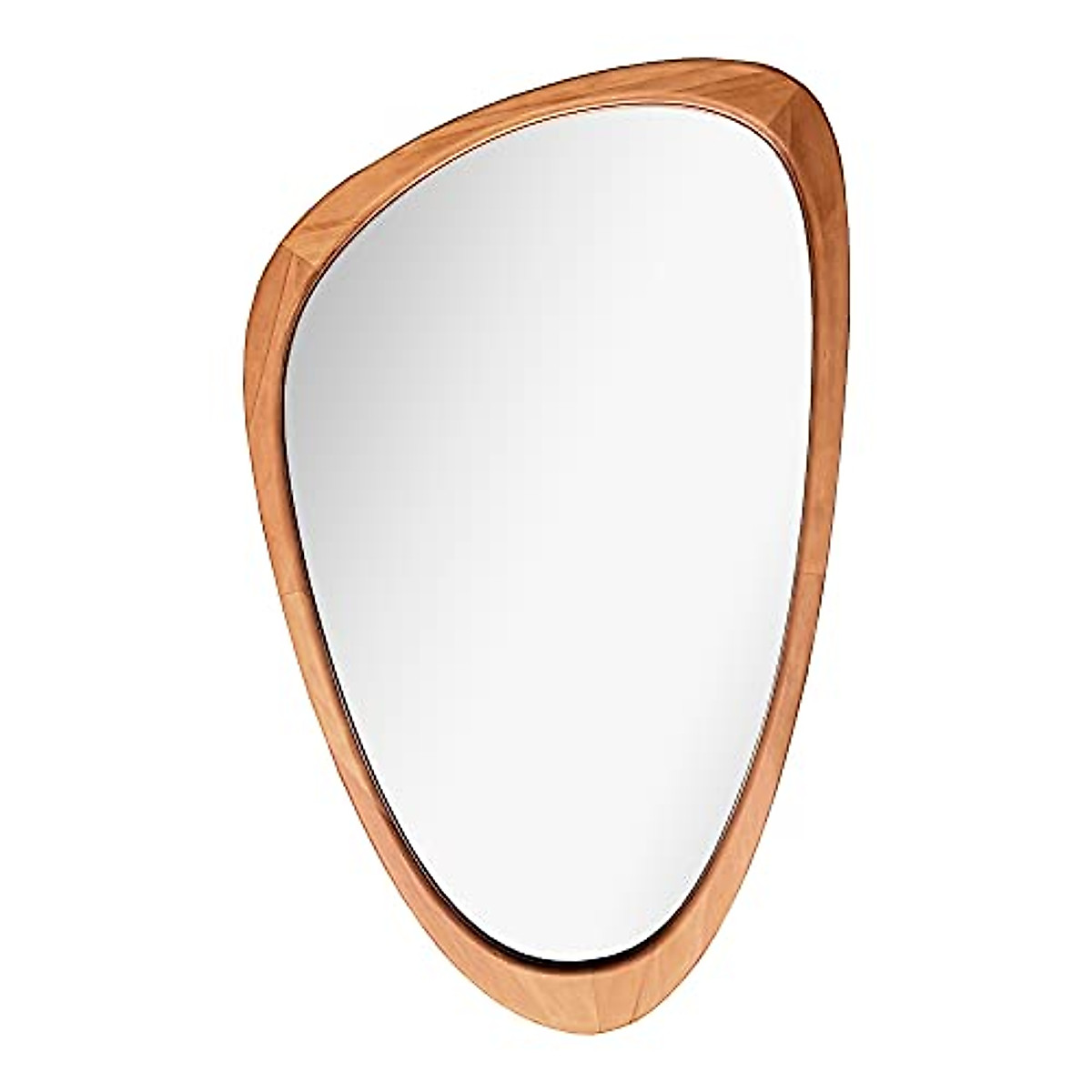 WallBeyond 30.5" H x 19.5" W Asymmetrical Decor Irregular Accent Wall Mirror for Entryway, Hallway, etc || Shape: Abstract & Unique Cobblestone, Vertical - 342104