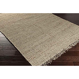 BROOKS DECOR Area Rugs, 2x3 Solid and Border Brown Area Rug Carpet for Living Room, Bedroom or Kitchen (2' x 3')