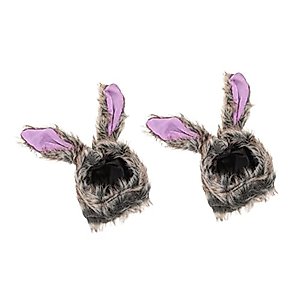 2 pcs Bunny Props Cloth Cosplay Plush Christmas Supplies Dog Clothes Hat Halloween Ear Easter Decorative Costume Headband Kitten Accessory Breathable Accessories Use Headdress