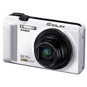 Casio Exilim EX-ZR200 High Speed 16 MP, 12x Optical Zoom Compact Digital Camera (White)