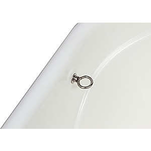 Flying Pig™ Pet Dog Cat Portable Bath Tub (White, 37.5"x19.5"x35.5")