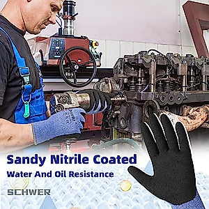 Schwer AIR-SKIN Cut Resistant Gloves AR3900 with Extreme Lightweight & Thin, Level 5 Wire Metal Gloves for Refined Work, Touch-screen, Fiberglass-free, 3D-Comfort Fit, Breathable, 1 Pair, M