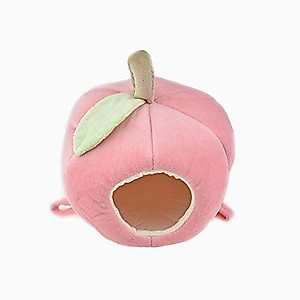 Warm Small Pet Animals Bed, Hamster Hanging Bed House, Cute Furit Winter Warm Fleece Nest for Birds Hamsters Rat Squirrels Hedgedog Chinchilla Rabbits Guinea Pig Parrots Gerbil Bed Cage Nest