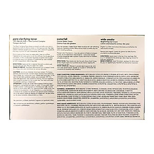 Saturday Skin 3-Piece Skin Care Set - Pore Clarifying Toner, Brightening Eye Cream, Waterfall Glacier Water Cream for Daily Cleansing Refreshing Skin Care Kits for Women & Men