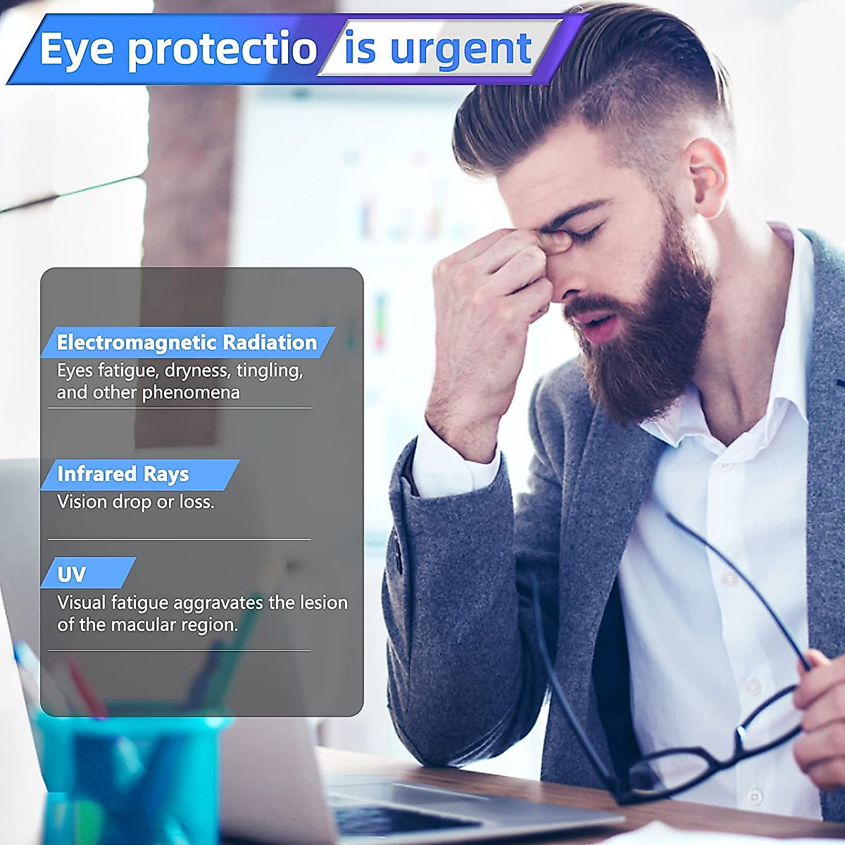 ZOEGAA 14" Anti Blue Light and Anti Glare Laptop Screen Protector Compatible with HP Pavilion 14, HP Chromebook 14, HP Stream 14, Acer Chromebook 14, Acer Aspire 14" 16:9