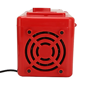 PUSOKEI Car Fridge, Isolated Cooling, Mini Fridge with Cooling and Heating Function, USB Powered, Energy Saving Semiconductor, Low Decibel, for Cosmetics Beverages(red)