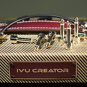 IVU Creator Solderless Patch Cable kit Solder Free Pedalboard Cable kit Guitar Patch Cable Effects Pedal Patch Cable