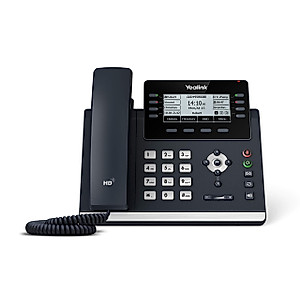 Yealink T43U IP Phone, 12 VoIP Accounts. 3.7-Inch Graphical Display. Dual USB 2.0, Dual-Port Gigabit Ethernet, 802.3af PoE, Power Adapter Not Included (SIP-T43U)