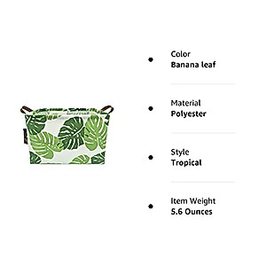 HKEC Rectangle Green Storage Basket,Clothes Basket with Handles, Collapsible Storage Box,Cute Canvas Toy Bin for Kids,Gift Basket,Room Decor(Banana leaf)