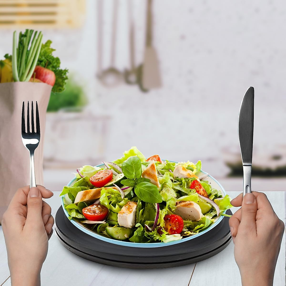 Meiwlong 3.15 Inch Lazy Susan Rotating Heavy Stand Swivel Turntable for Organizer Bins Potted Plants Spice Cabinets Crafts Table Lamps Model Base Window Display