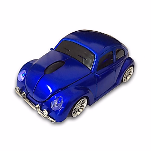 SDGSQHA Wireless 2.4Ghz Optical Mouse, Car Shaped Blue Mouse for Laptop PC Mac