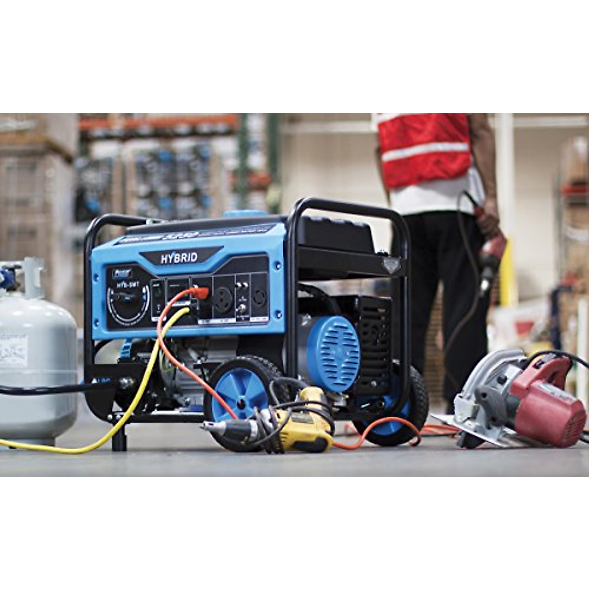 Pulsar 5,250W Dual Fuel Portable Generator with Switch and Go Technology, PG5250B