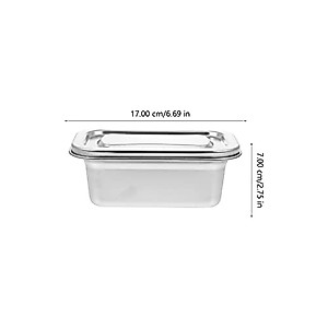 Ice Cream Container Stainless Steel with Lid,4PCS Reusable Ice Cream Storage Tubs Refrigerator Storage for Sorbet Yogurt Ice Cream Storage Container